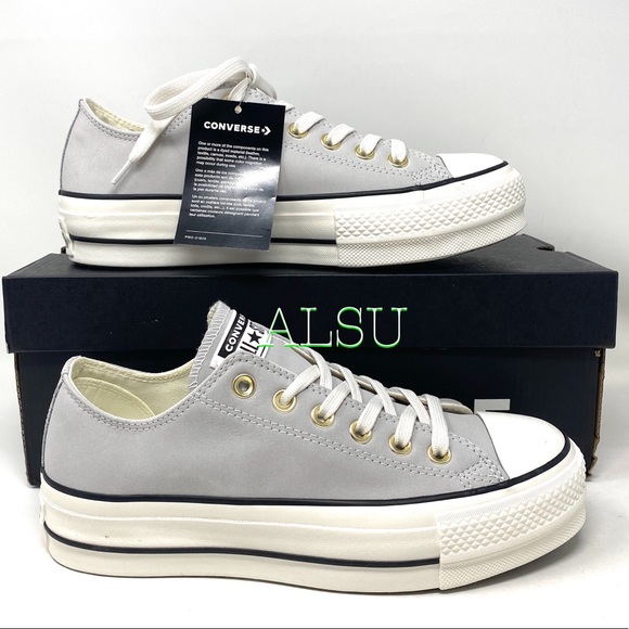 Converse | Shoes | Converse Ctas Lift Low Leather Vintage Mouse Women ...
